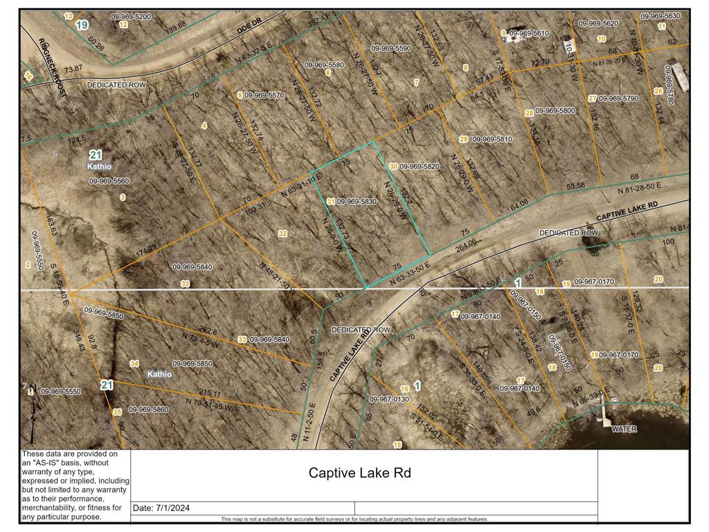 TBD Captive Lake Road, Kathio Twp, MN, 56450 | MLS: 6562397 | Edina Realty